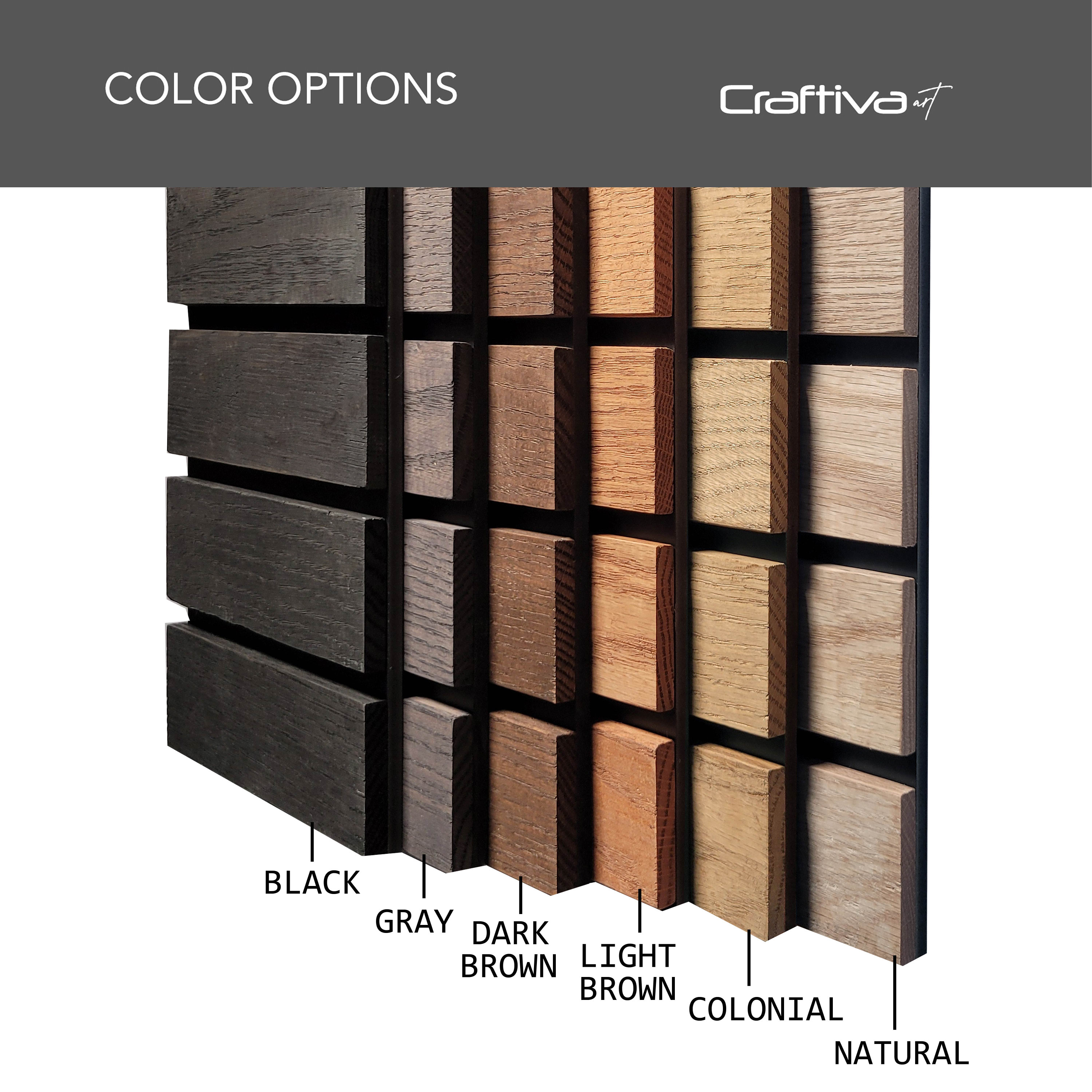 Red Oak Wood Slat Wall Panels: Easy Install, Decorative 3D Slats - Etsy