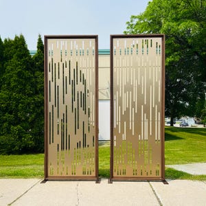 Custom Metal Privacy Screen: Aluminum Composite or HDPE, Outdoor Art ...