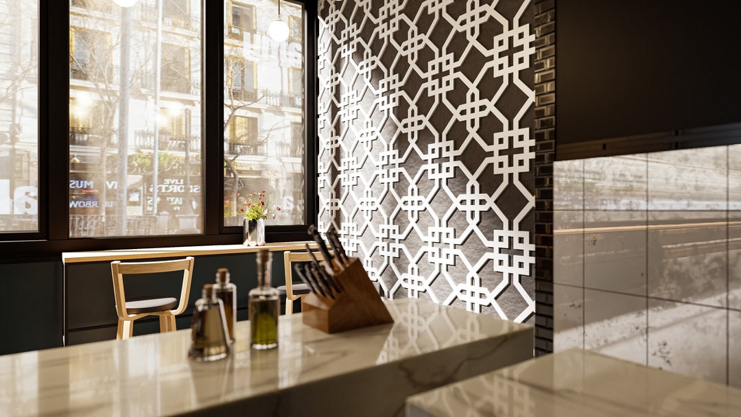 PVC 3D Wall Panels: Fretwork DIY Wall Decor - Etsy