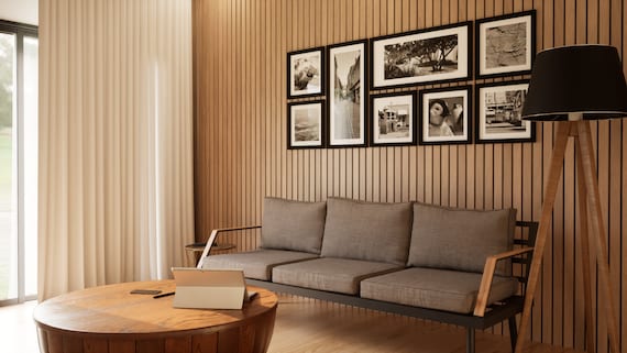 White Oak Slatted Wall Panels Slat Wall, Wall Panels, Wood, 48% OFF