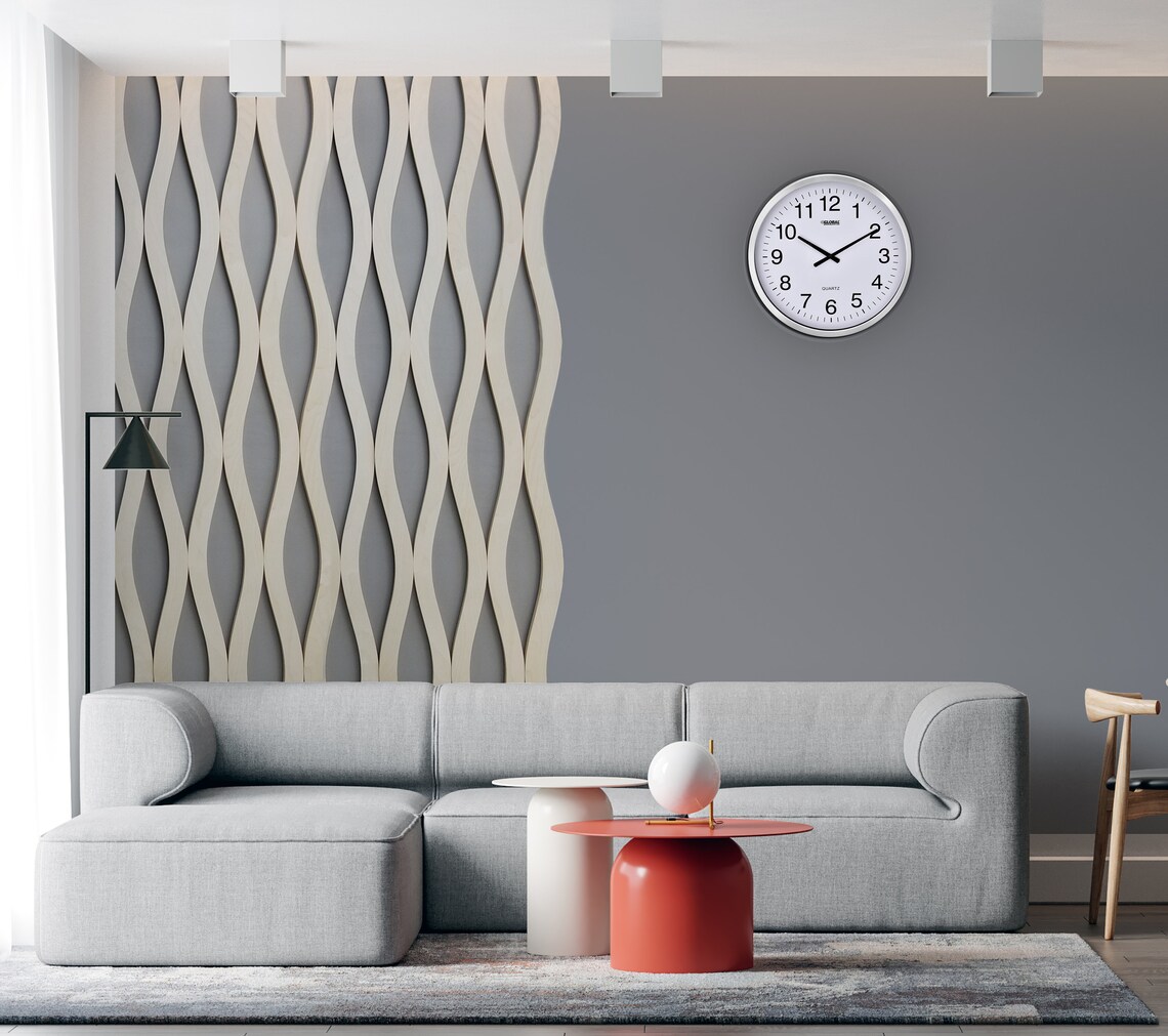 Wavy Wood Wall Panel Wavy Wood Slat Acoustic Curvy Wood - Etsy Canada