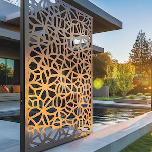 Outdoor Privacy Screen and Garden Home Art, Custom Size and Pattern - Etsy