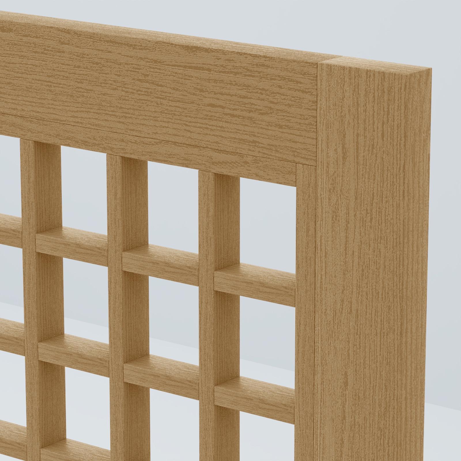 Modern Solid Oak Ceiling Panels – Grid Wood Slat Design, 7 Colors, Easy ...