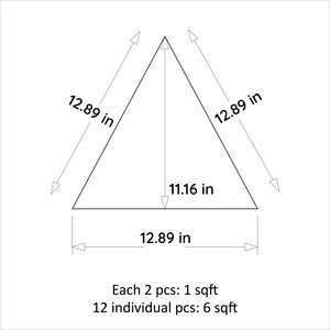 Acoustic Panel, 3d Triangle Wall Paneling, DIY Wall Décor Wooden Tiles ...