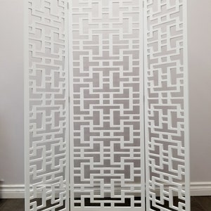 Panel Folding Room Divider, Freestanding, Custom Design, Hinged Privacy ...