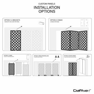 Framed Custom Room Divider Panels, Choose Your Material and Color ...