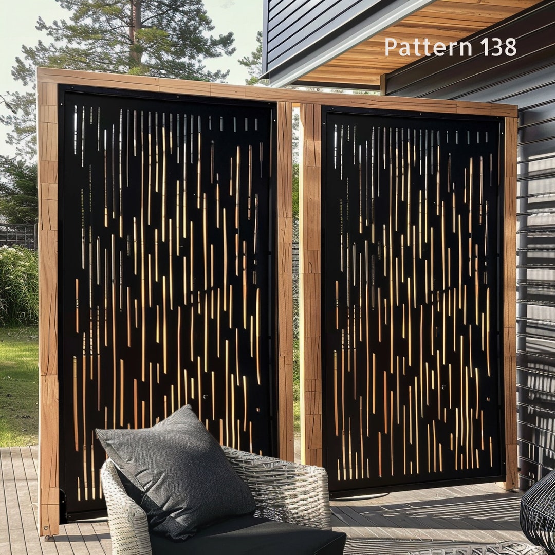 Outdoor Privacy Screen and Garden Home Art, Custom Size and Pattern - Etsy