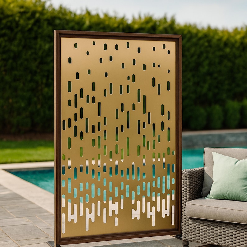 Custom Metal Privacy Screen: Aluminum Composite or HDPE, Outdoor Art ...