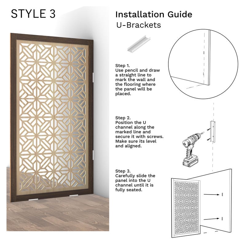 Custom Indoor Privacy Screen – Made-to-order Divider Panel With Your ...