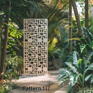 Outdoor Privacy Screen and Garden Home Art, Custom Size and Pattern - Etsy