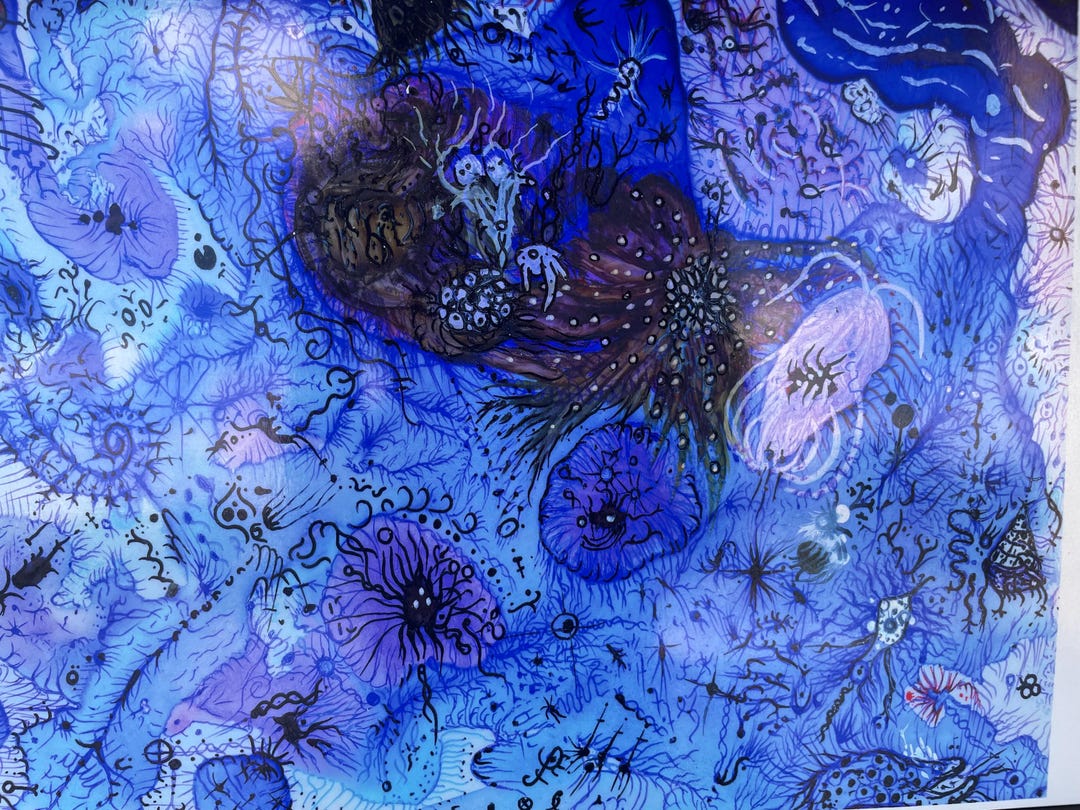 STARGATE: Ocean and Star Portal Art Print | Cosmic Love Drifting Into ...