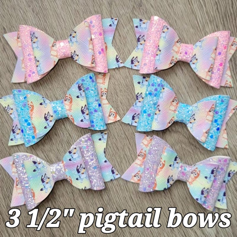 Bluey Hair Bow Birthday - Etsy
