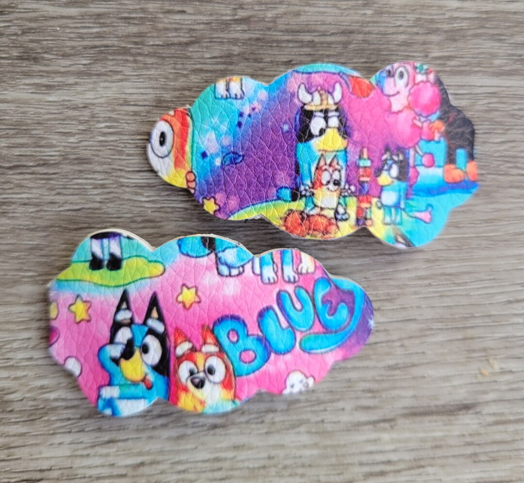 Blue Dog Cartoon Character, Girl Hair Barrette, Snap Clip Barrettes ...