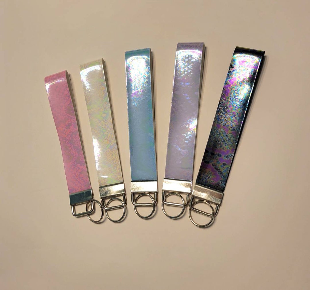 Holographic oil Slick Snake Skin Design Faux - Etsy