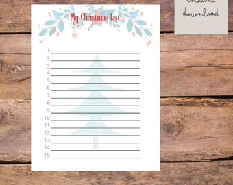 My Grown up Christmas List Printable Christmas Song, Christmas ...