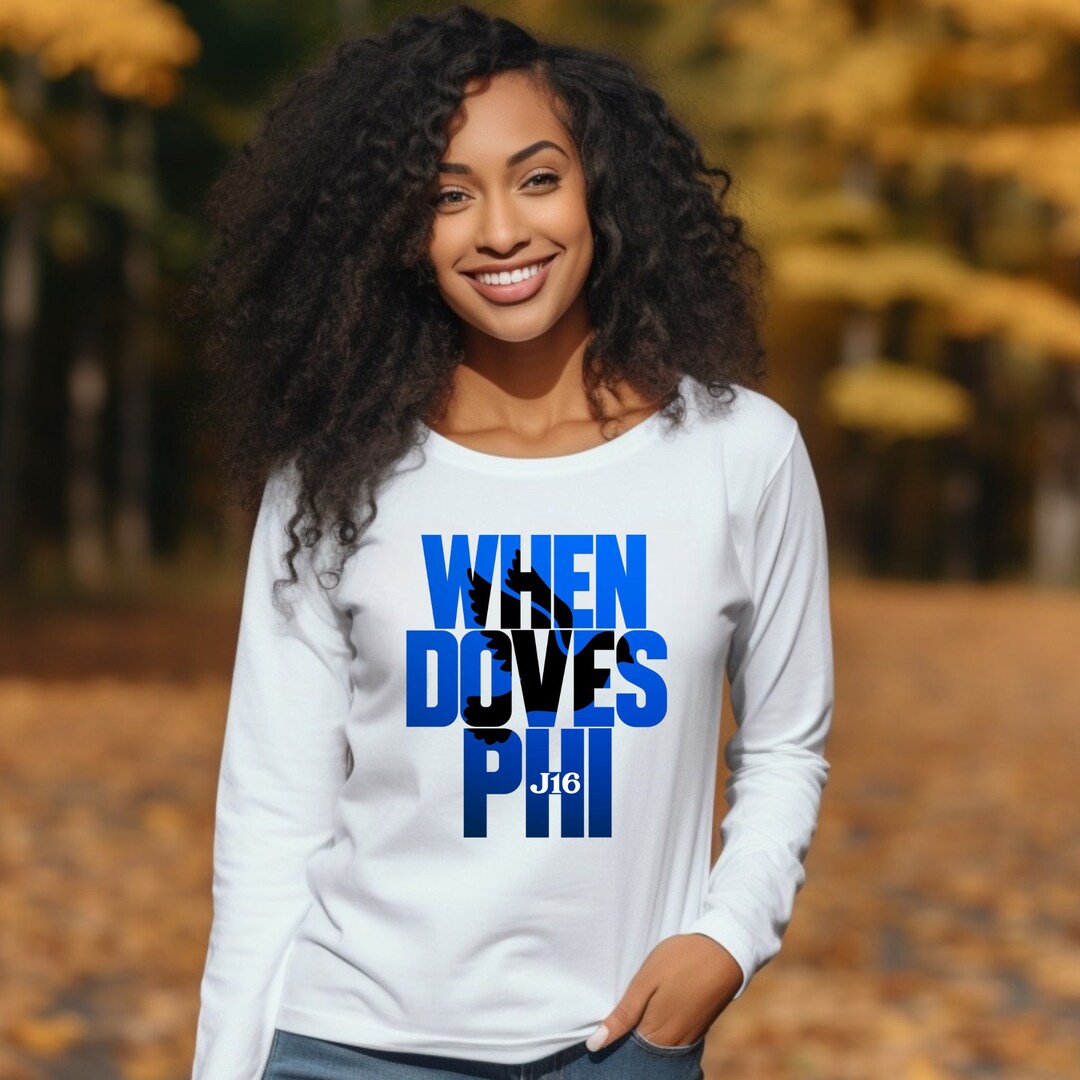 Zeta Phi Beta Sorority Long Sleeve Fall When Doves Phi J16 - Etsy