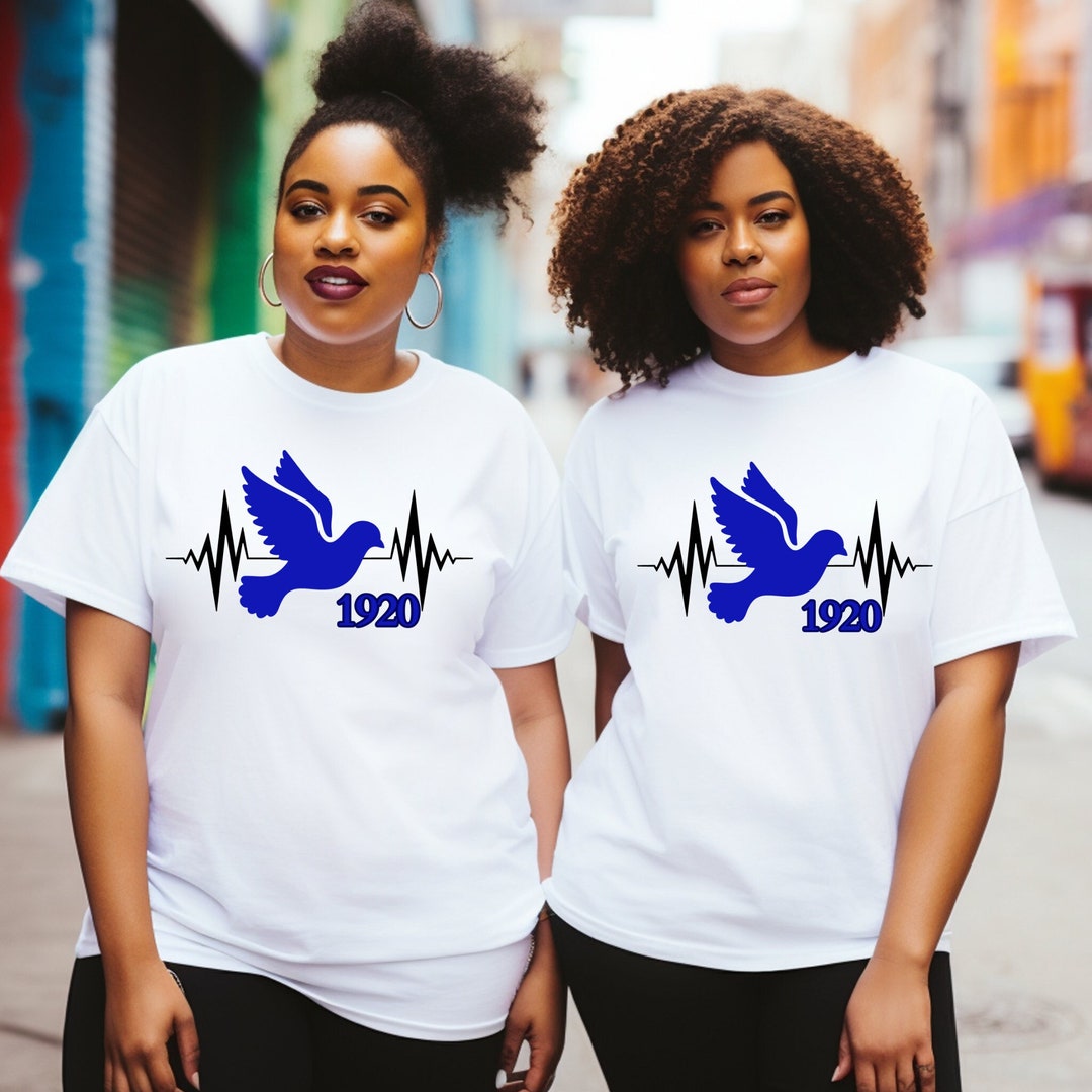 Zeta Phi Beta Sorority T-shirt Dove Heartbeat 1920 T-shirt Zetaversary ...