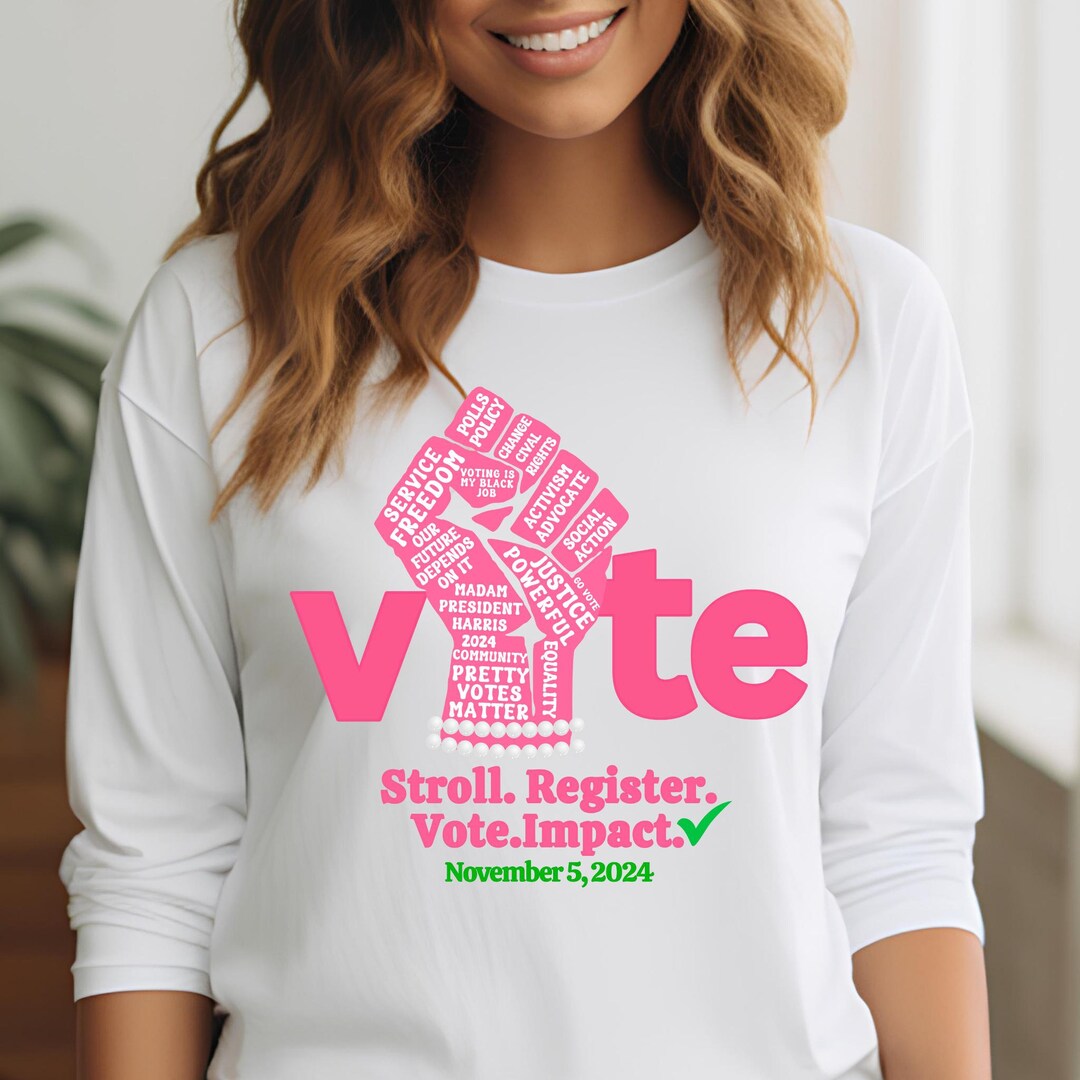 Copy of Alpha Kappa Alpha Sorority Election 2024 Voting Long Sleeve ...