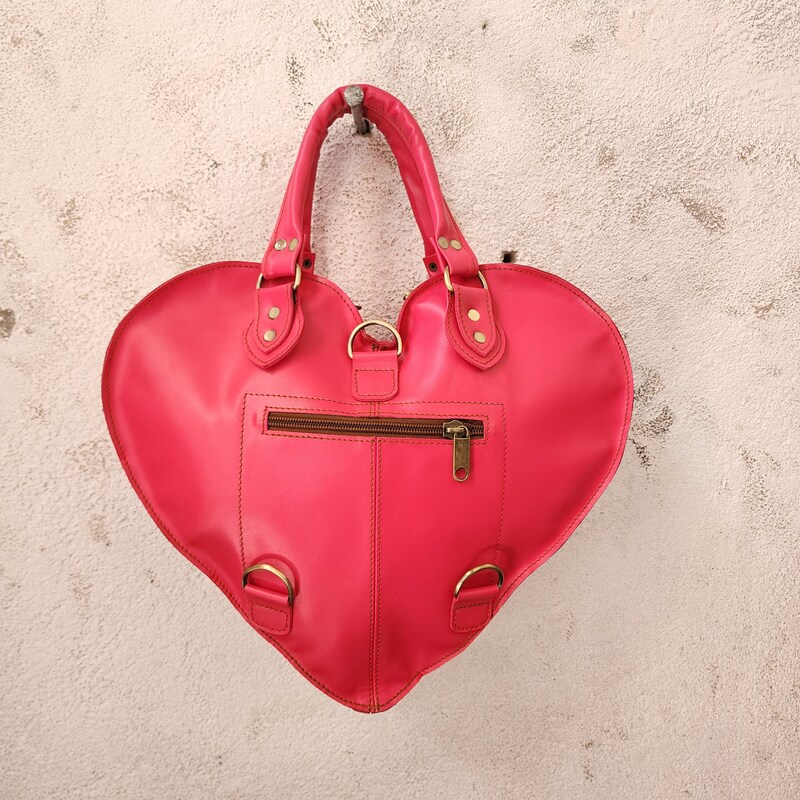 Pink Heart Bag - Etsy