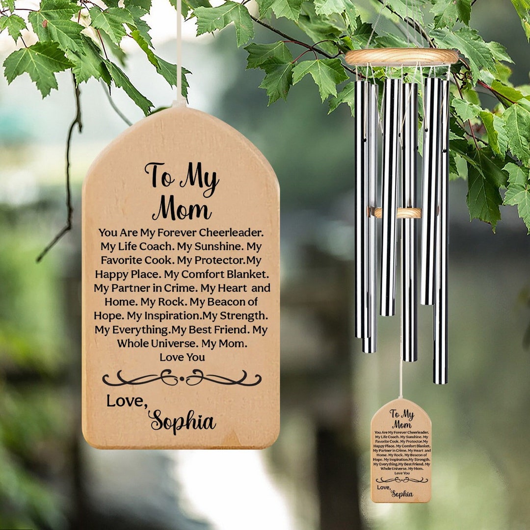 Mother's Day Wind Chime for Mom, Birthday Gift for Mom From Daughter ...