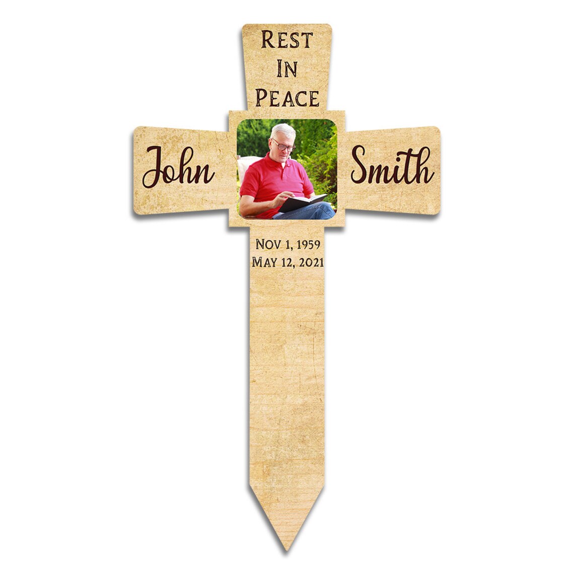 Rest in Peace Memorial Gift Personalized Photo Cross Acrylic - Etsy