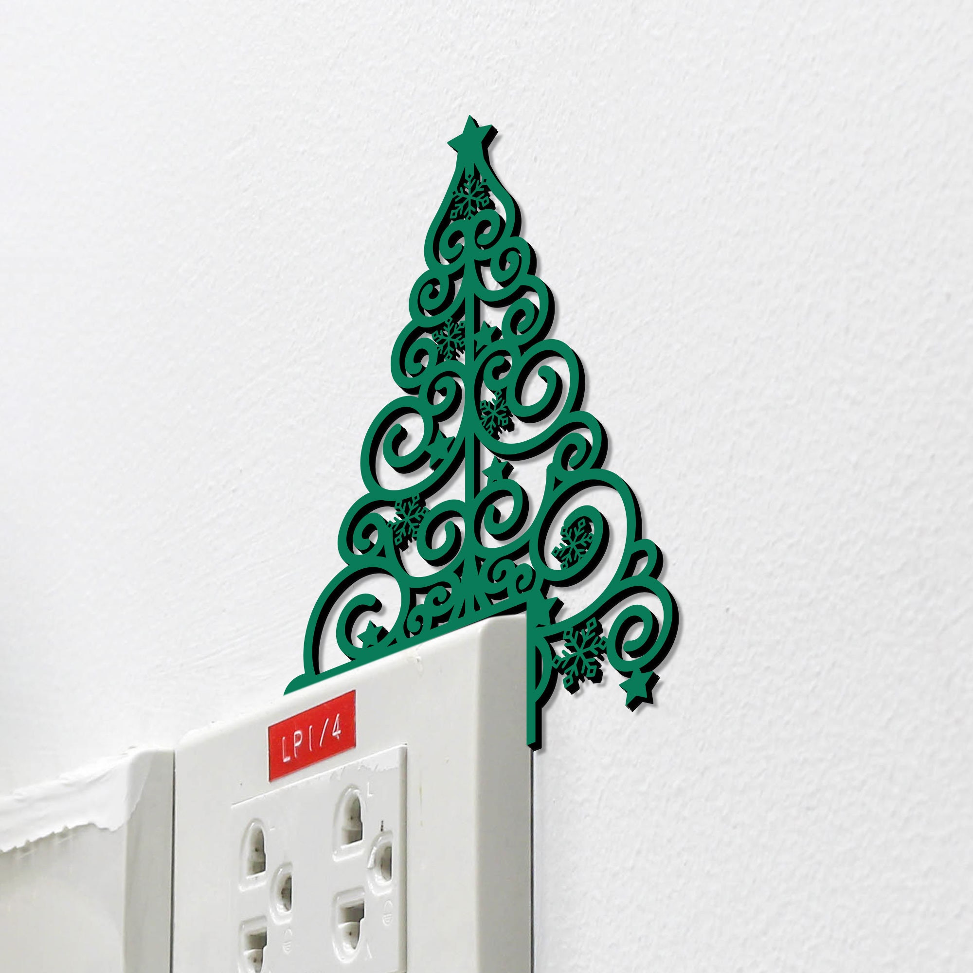 Green Christmas Tree Door Corner Sign, Polywood Festive Decor - Etsy