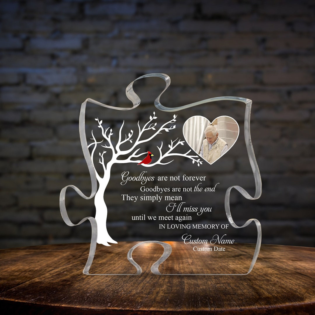 Personalized Photo Memorial Acrylic Puzzle, in Loving Memory Acrylic ...