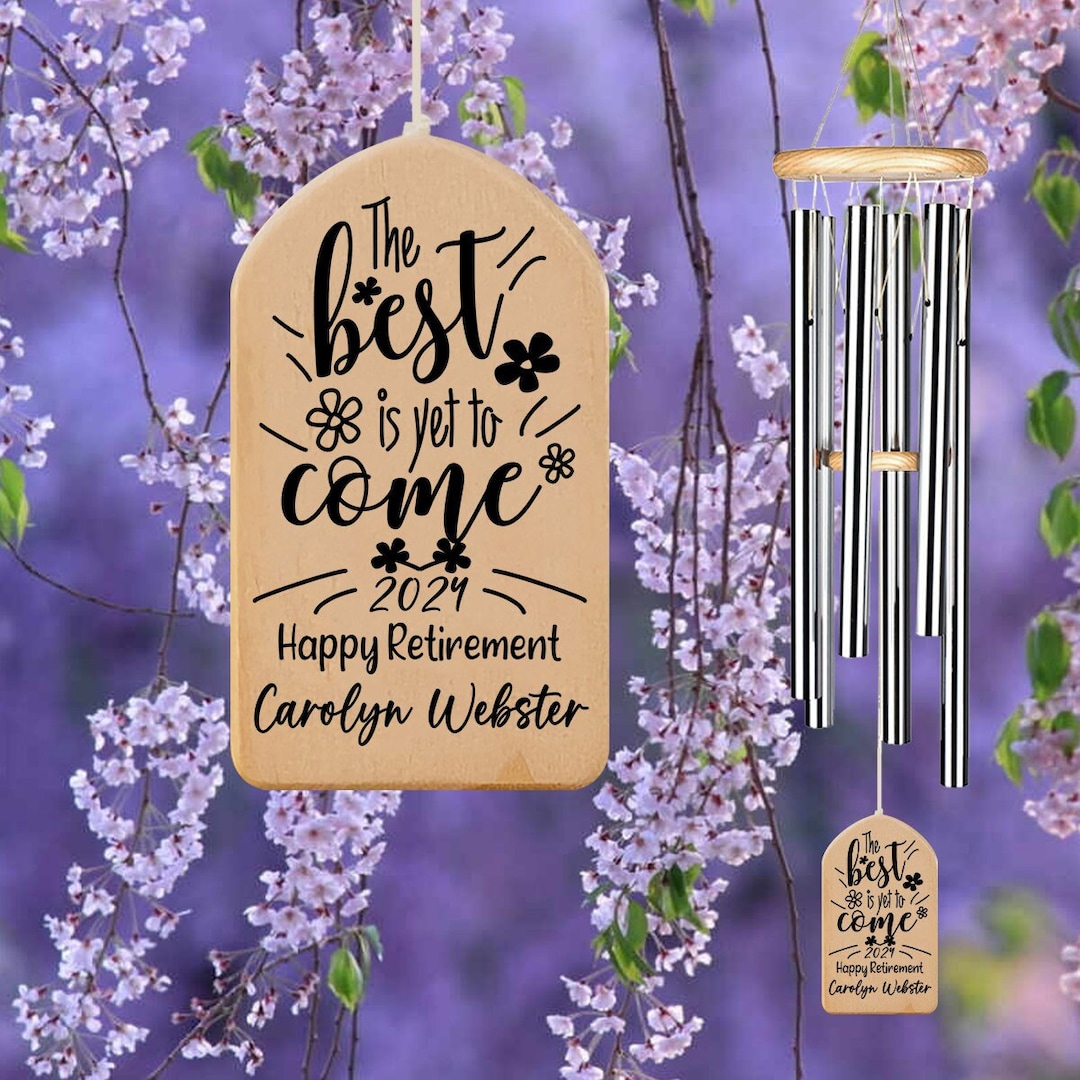 Happy Retirement Personalized Wind Chime, the Best is yet to Come ...