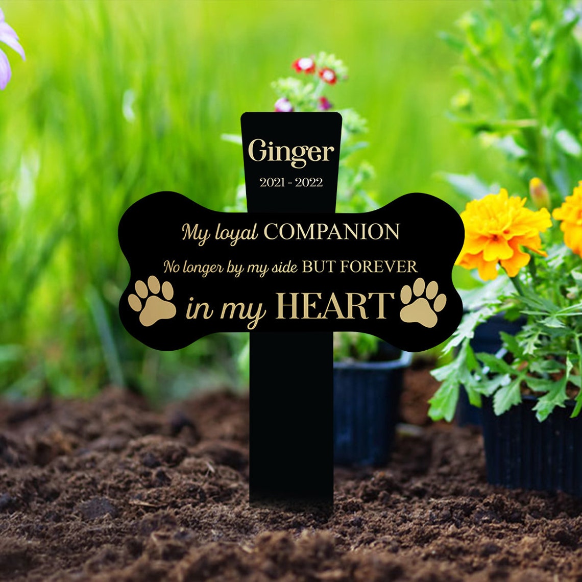 Dog Memorial Gifts Personalized Pet Memorial Lawn Plaque - Etsy