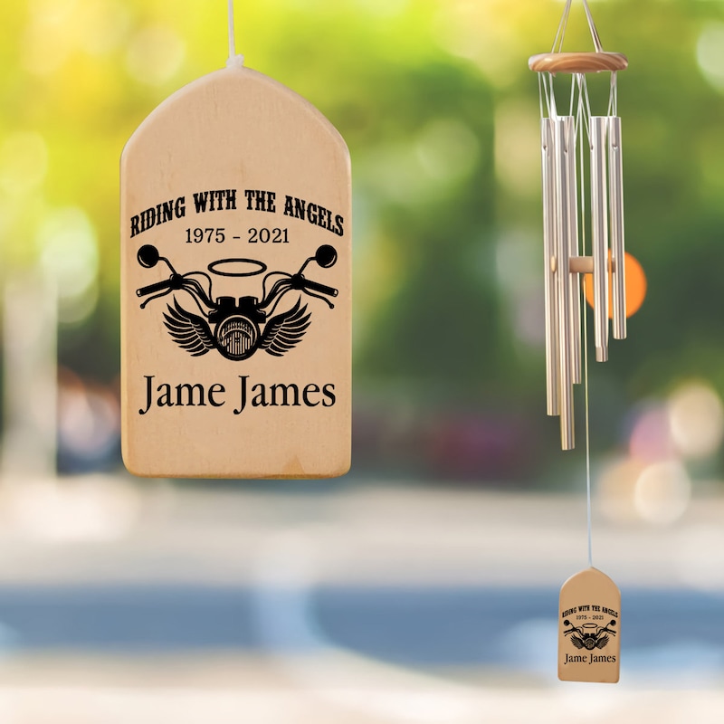 Motorcycle Memorial Wind Chime - Etsy