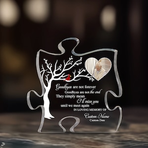 Personalized Photo Memorial Acrylic Puzzle, in Loving Memory Acrylic ...