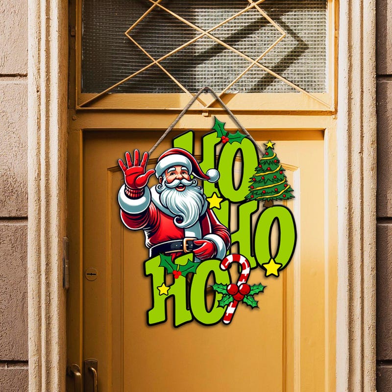 Ho Ho Ho Porch Sign - Etsy