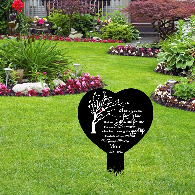 Custom in Loving Memory Stake Acrylic A Limb Has Fallen Tree - Etsy