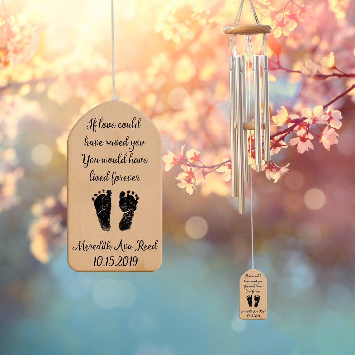 Baby Memorial Wind Chime Infant Loss Stillbirth Stillborn - Etsy