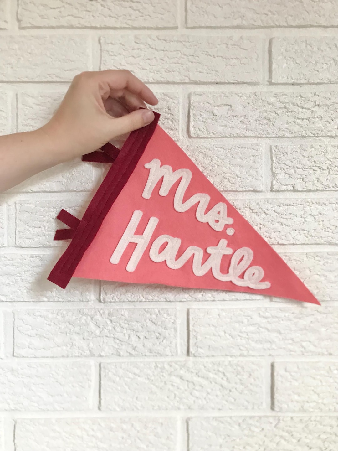 Personalized Teacher Pennant | Teacher Gift | Classroom Decor | End of ...