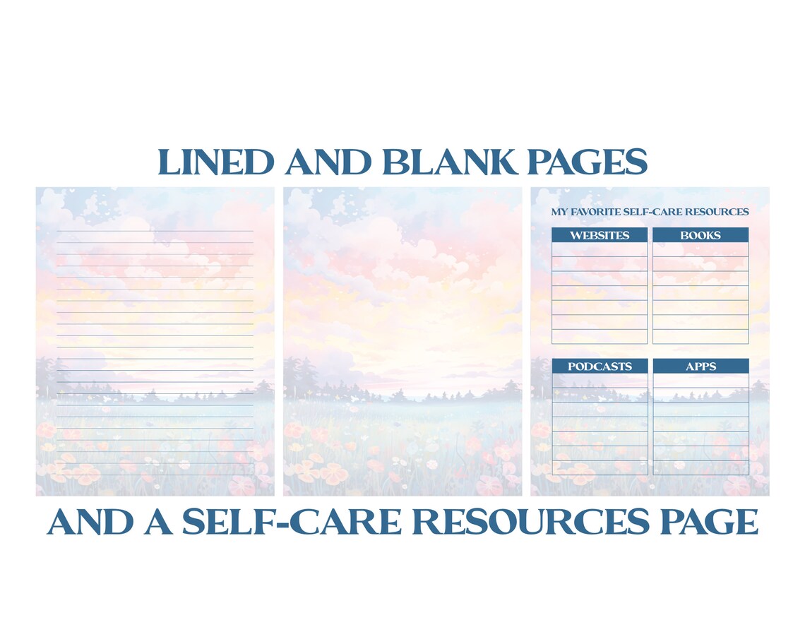 Self Care Journal Printable - Self Care Checklist - Self Care Planner ...