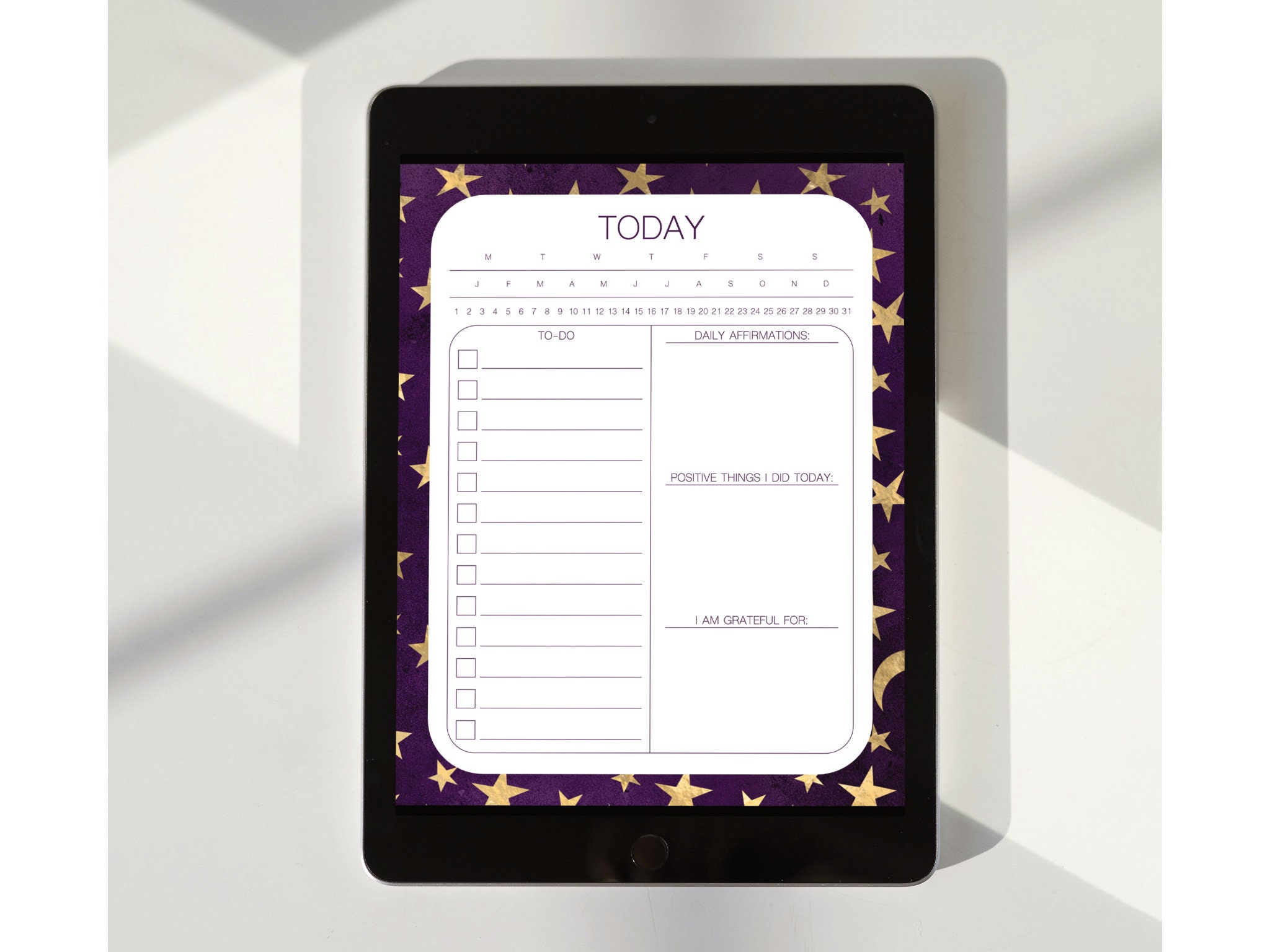 Daily Goodnotes Template Undated Digital Planner Page Digital Daily ...
