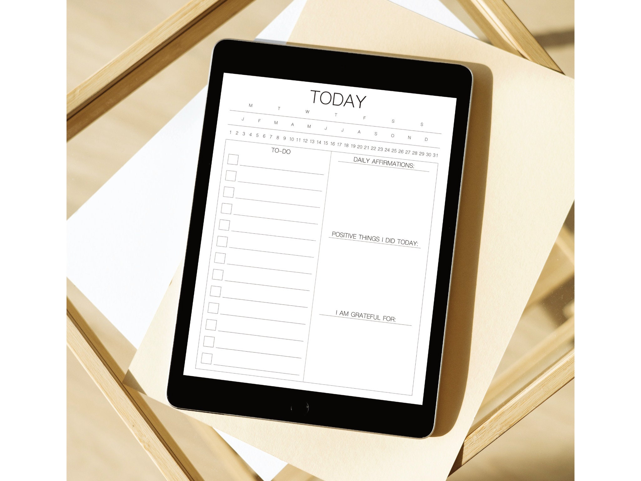 Daily Goodnotes Template 1 Page Template Digital Planner Page Goodnotes ...