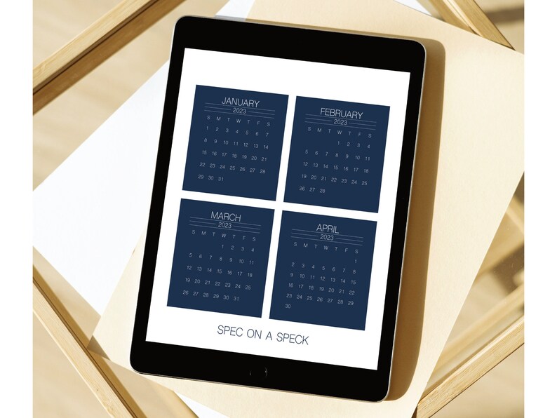 Printable Calendar for 2023 Printable Mini Calendars 2023 Mini Desk ...