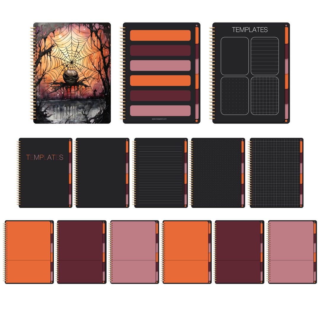 Creepy Halloween Digital Notebook Goodnotes - Notability Notebook ...