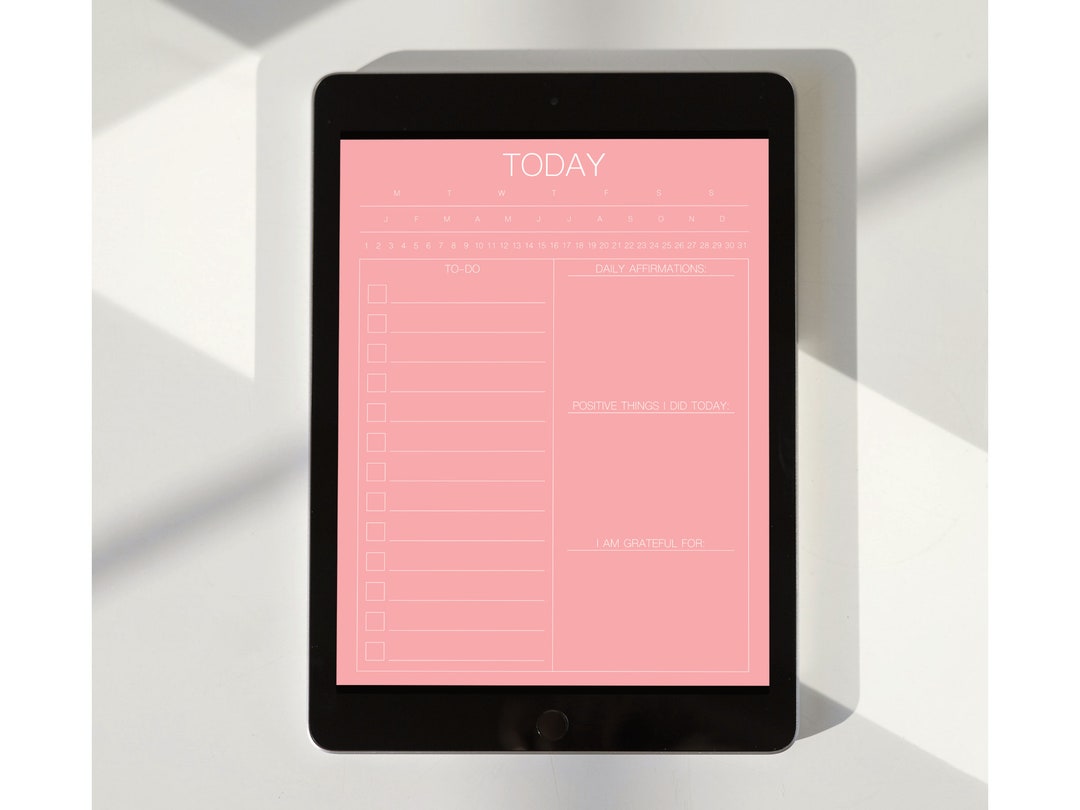 Daily Goodnotes Template - Planner Insert for Goodnotes App - PDF ...