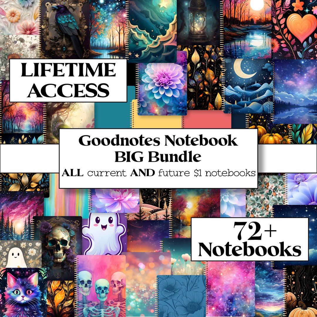 SALE 72 Goodnotes Notebook Bundle All Current and Future 1 Dollar ...