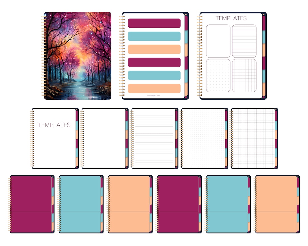 Goodnotes Notebook With 6 Subjects - Goodnotes Journal - Blank ...