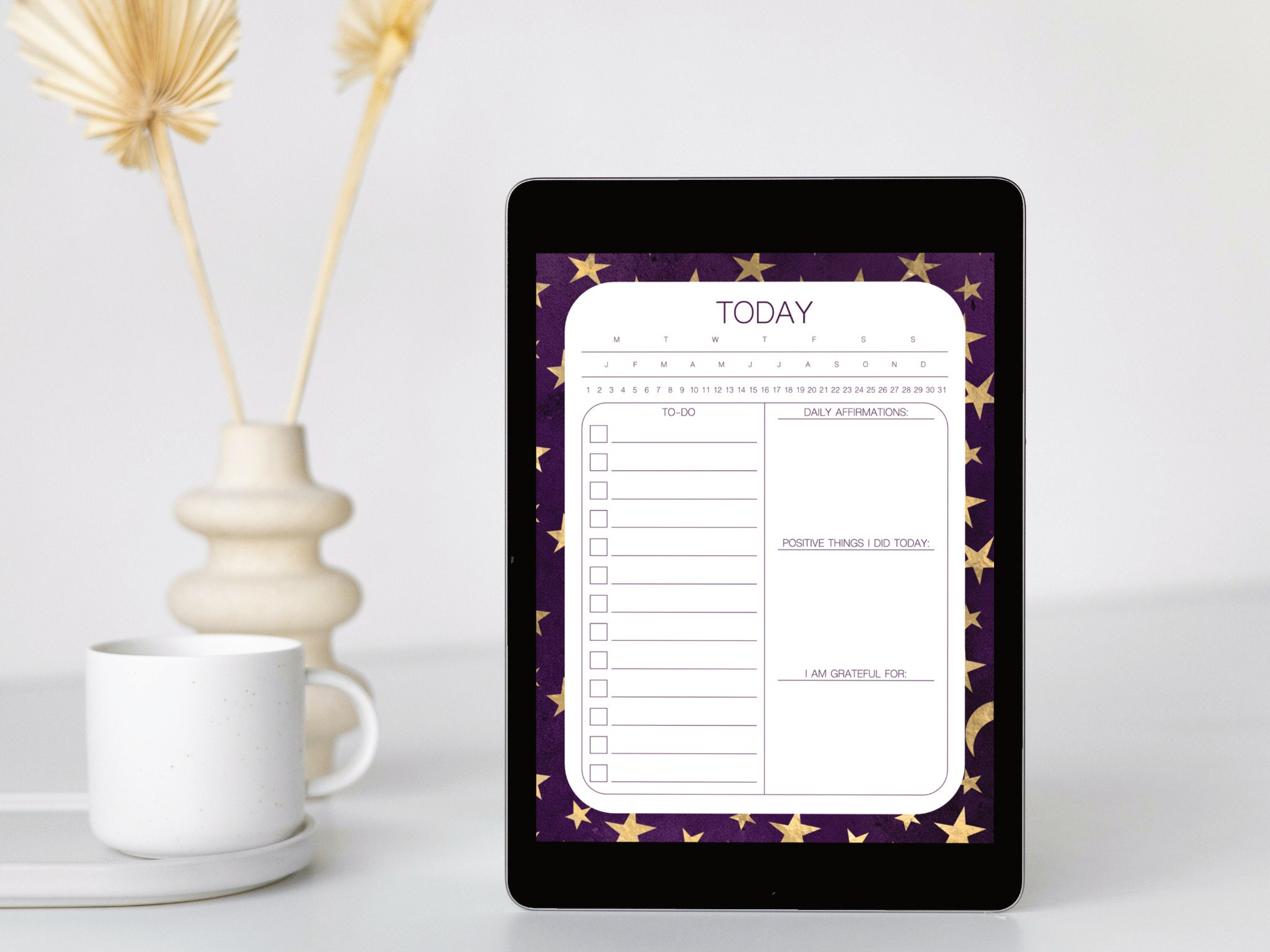 Daily Goodnotes Template Undated Digital Planner Page Digital Daily ...