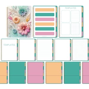 Glass Flowers Goodnotes Notebook - 6-subject Goodnotes Journal ...