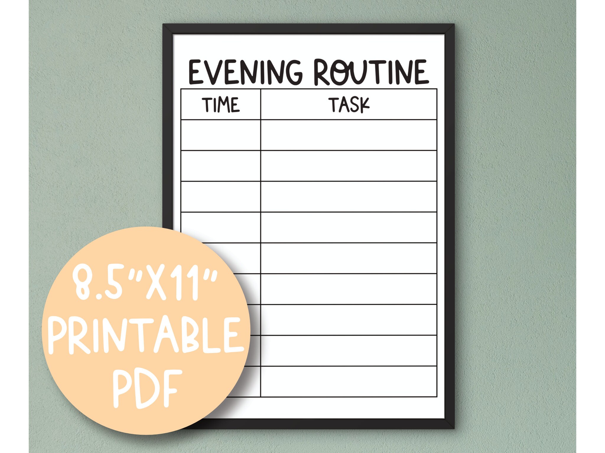 Printable Chore Chart for Kids Reward Chart for Kids Routine Chart ...