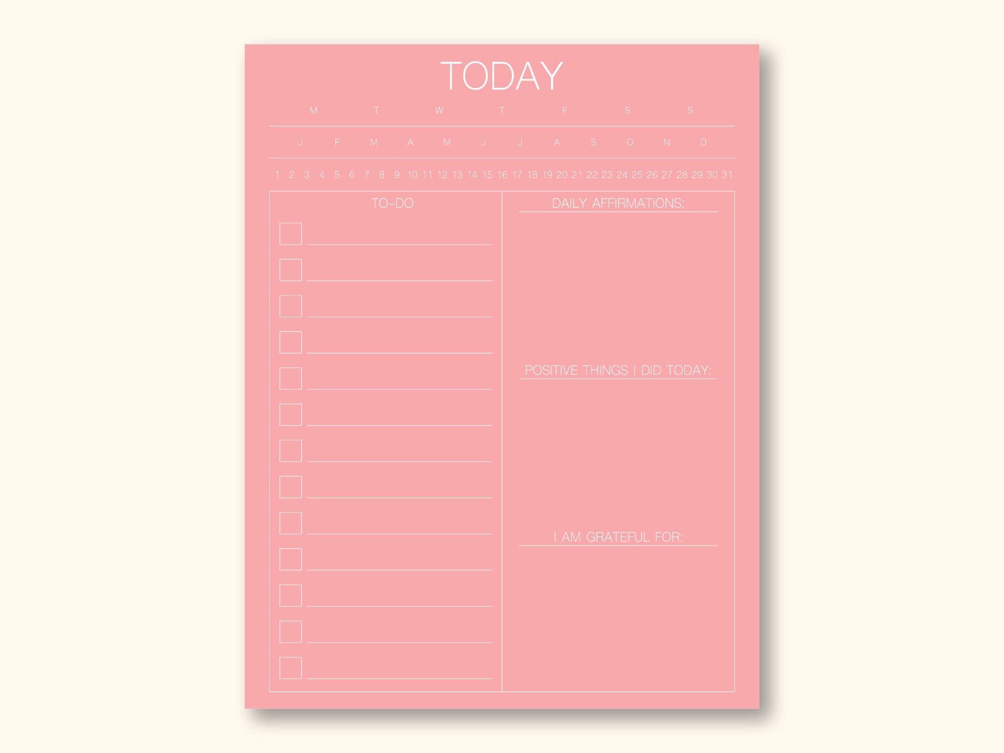 Daily Goodnotes Template Planner Insert for Goodnotes App PDF Planner ...