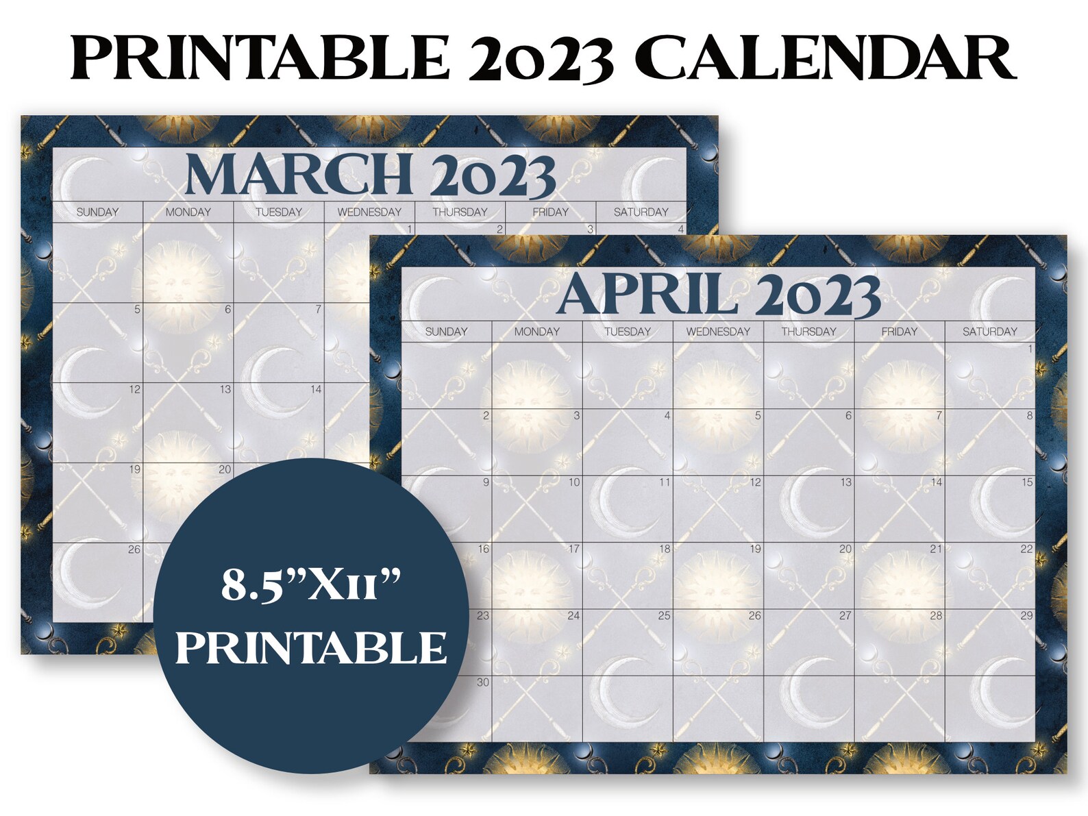 2023 Downloadable Calendar 2023 Planner Printable 2023 Printable ...