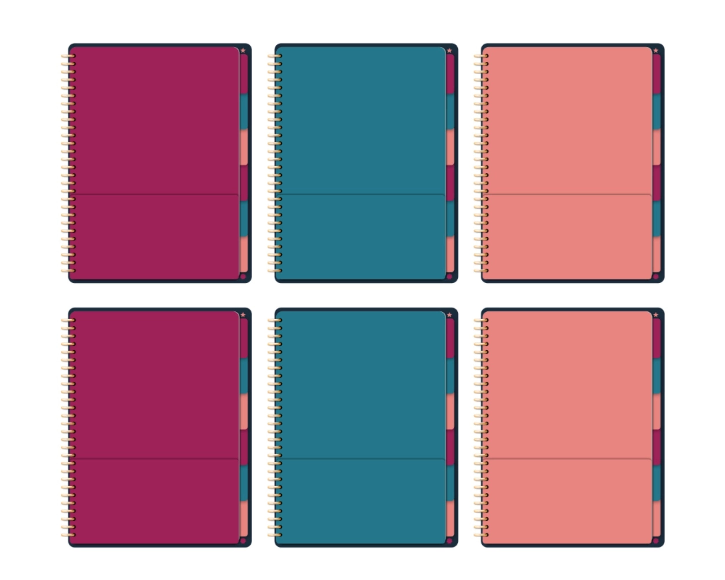 6 Subject Goodnotes Notebook Digital Notebook Notebook for Goodnotes ...