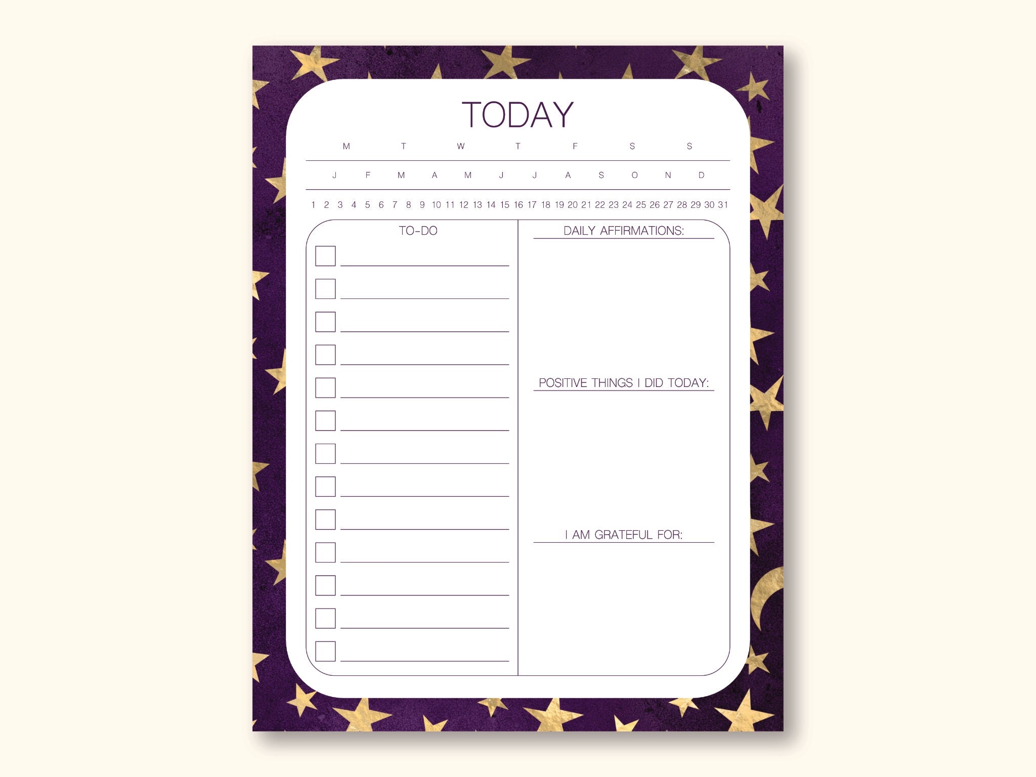 Daily Goodnotes Template Undated Digital Planner Page Digital Daily ...